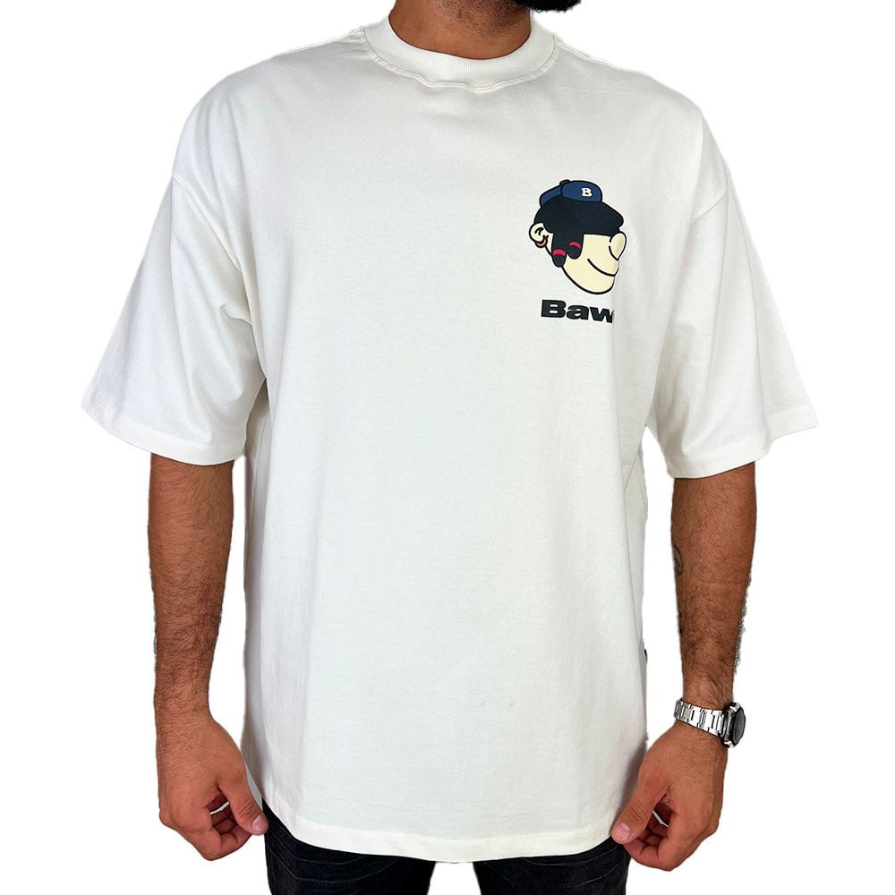 Camisa Thug Nine Oversized New Over Masculina Off White | Oscar