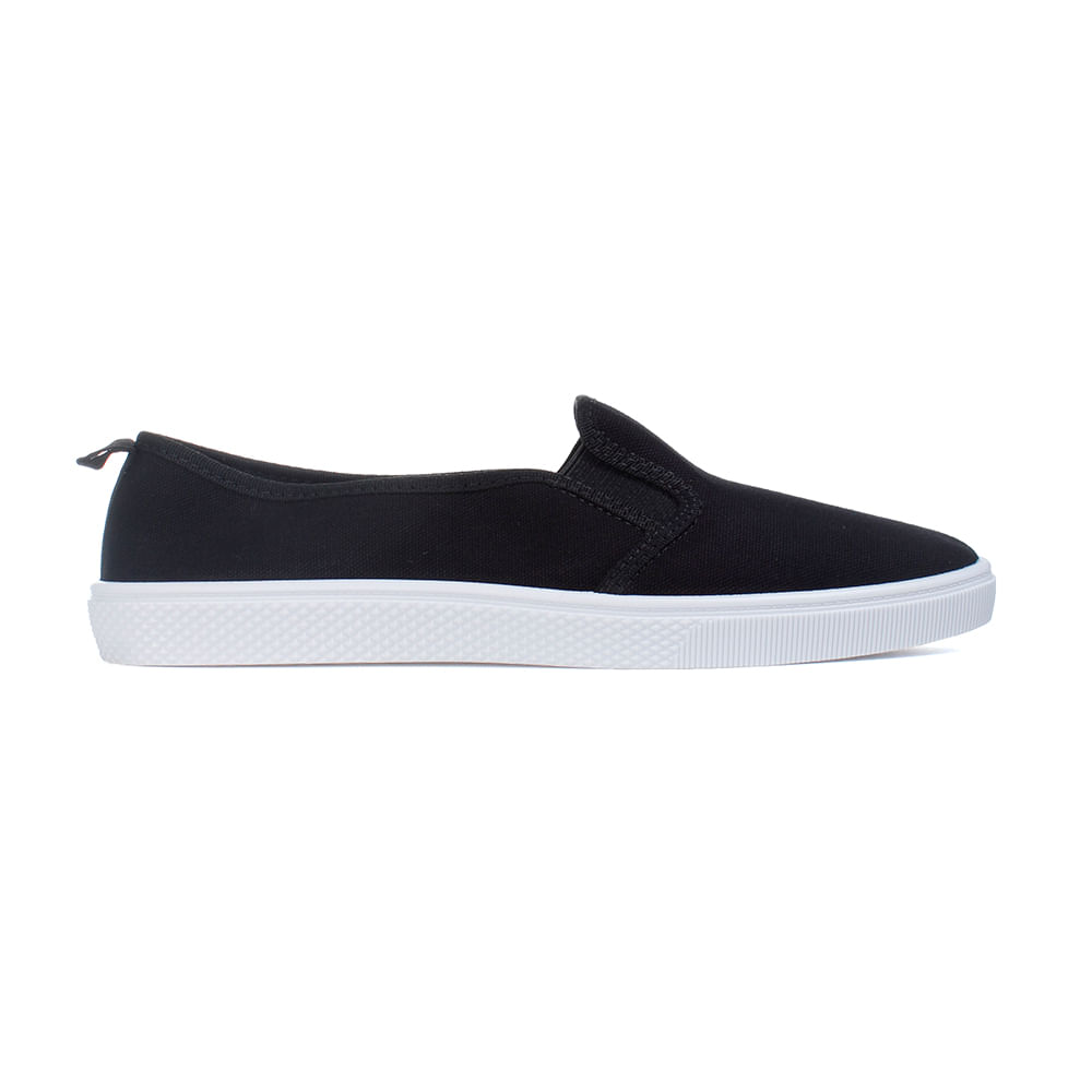 Slip On Moleca Canvas Sider Preto - Feminino | Oscar