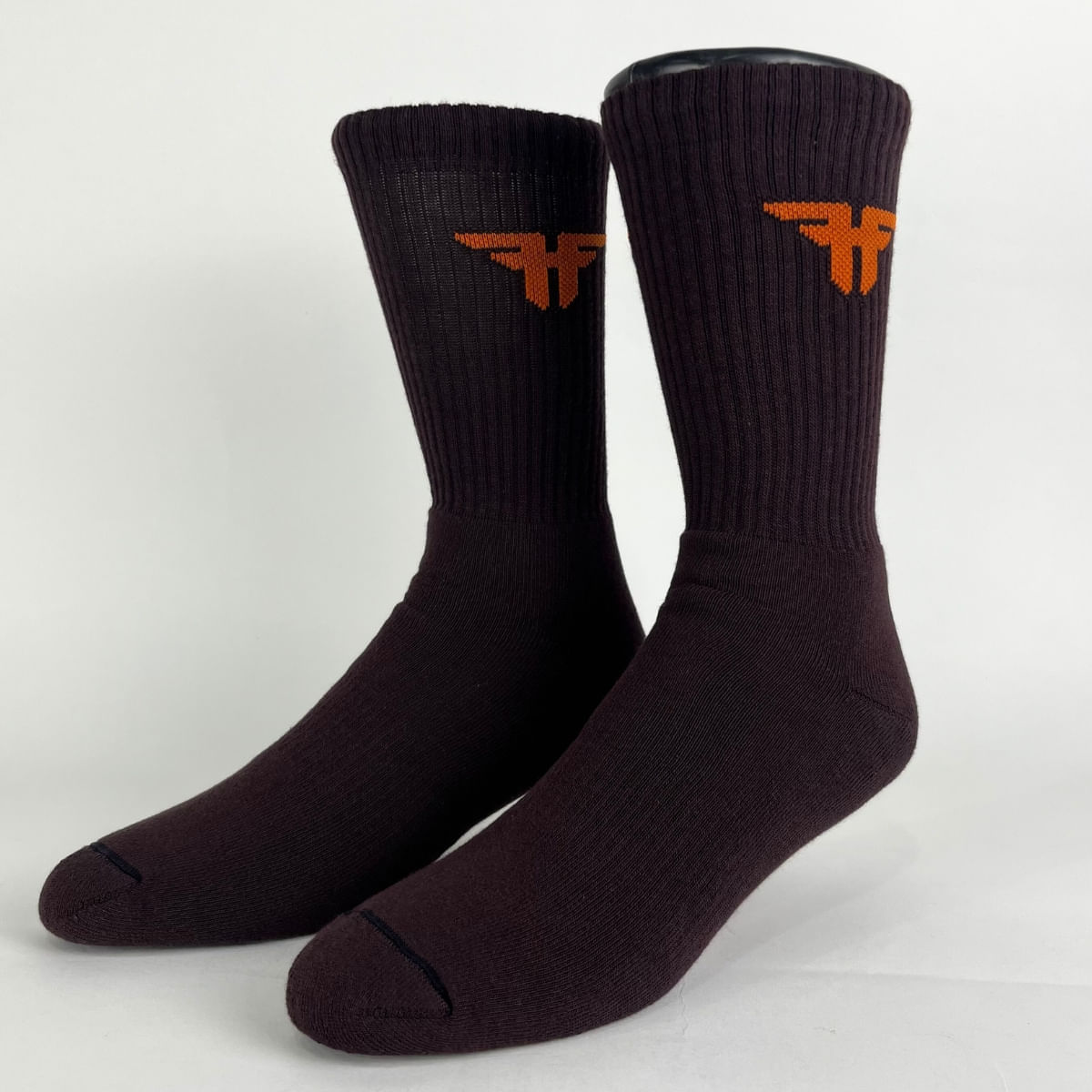 Meia Fallen Mini Logo Cano Alto Vinho/Laranja Masculino | Oscar | Oscar